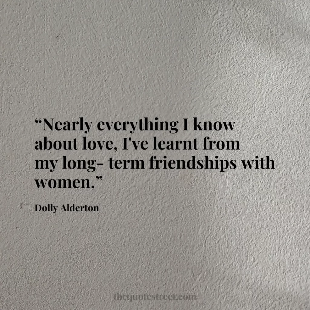 “Nearly everything I know about love, I've learnt from my long-term ...
